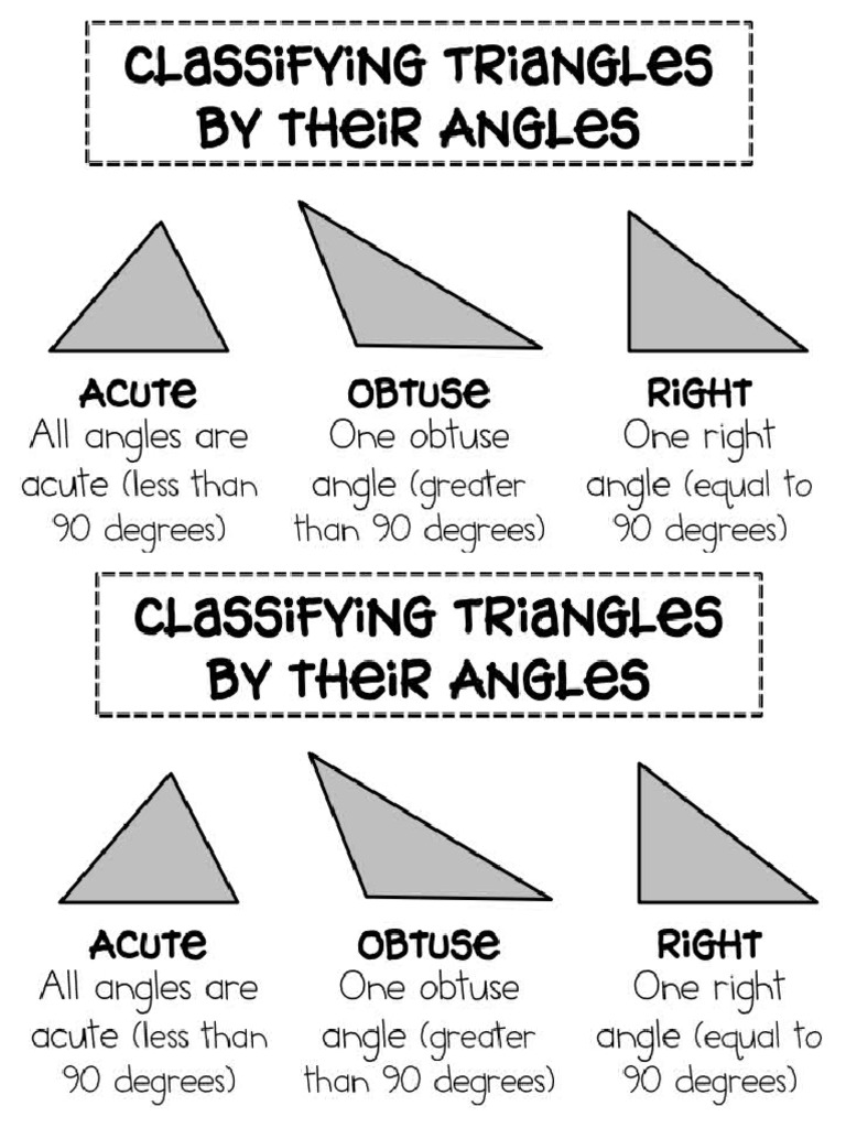 Classify Triangles | PDF Classify Triangles | PDF