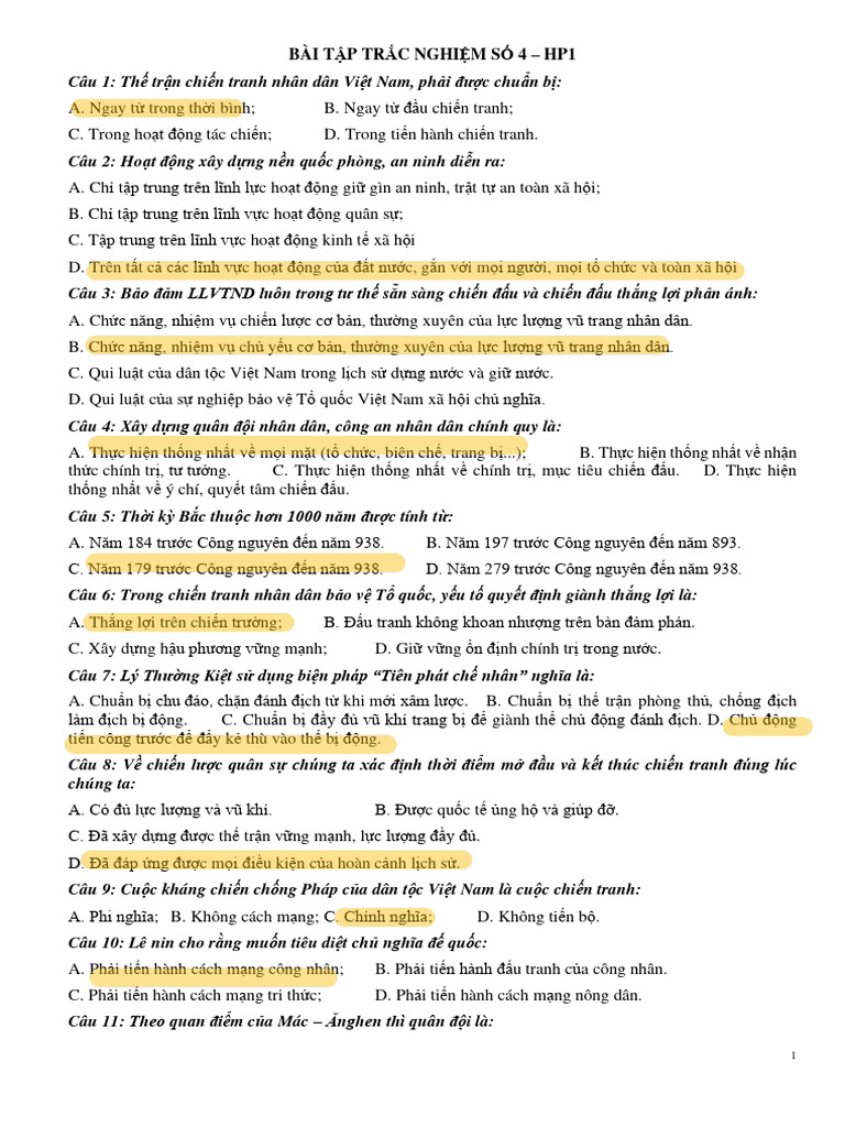 File - 20220618 - 083645 - Bai Tap Trac Nghiem 4 - HP1 - HK2 - 21-22 - 220618 - 083609 | PDF