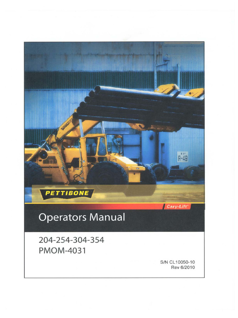 Petibone 204-254-304-354 Operators Manual .. | PDF