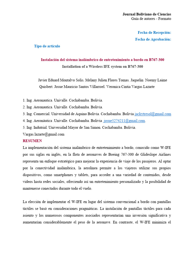 Installation of A Wireless IFE System On B767-300 | PDF | aerolíneas | Transporte