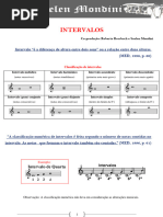 Apostila INTERVALOS | PDF | Intervalo (música) | Teoria da Música