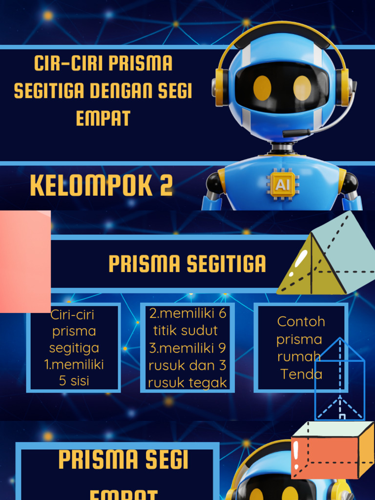Blue and Yellow 3D Modern Bold Science Robot Scientific Method Educational Presentation-2 | PDF