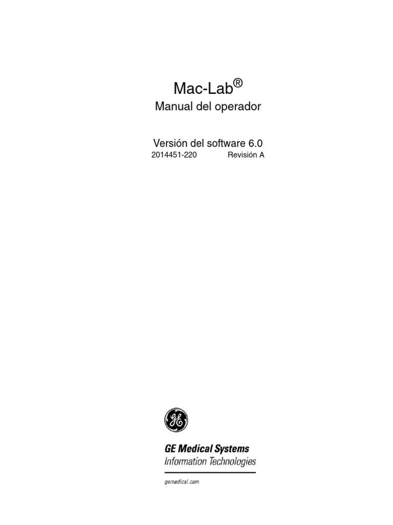 Mac-Lab Operator's Manual SP XP | PDF | Informática | Software