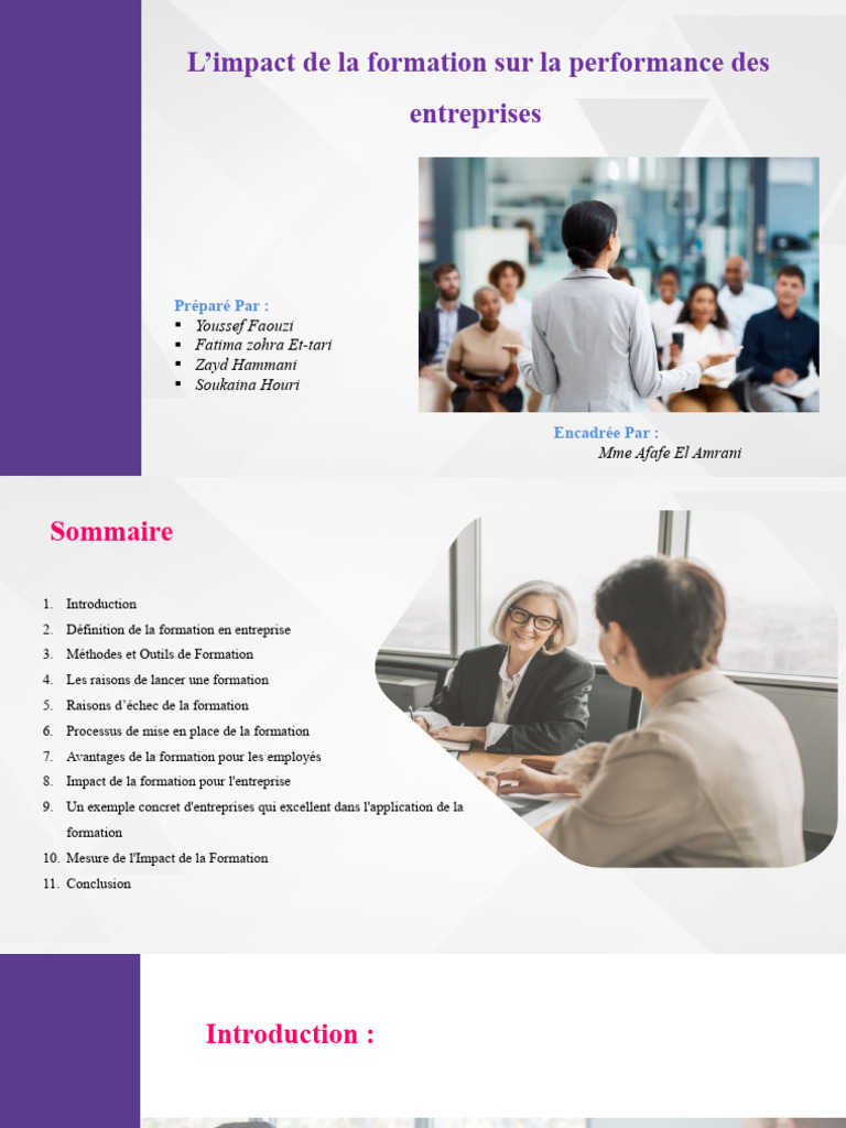 Impact de la formation sur la performance | PDF | Motivation | Motivant