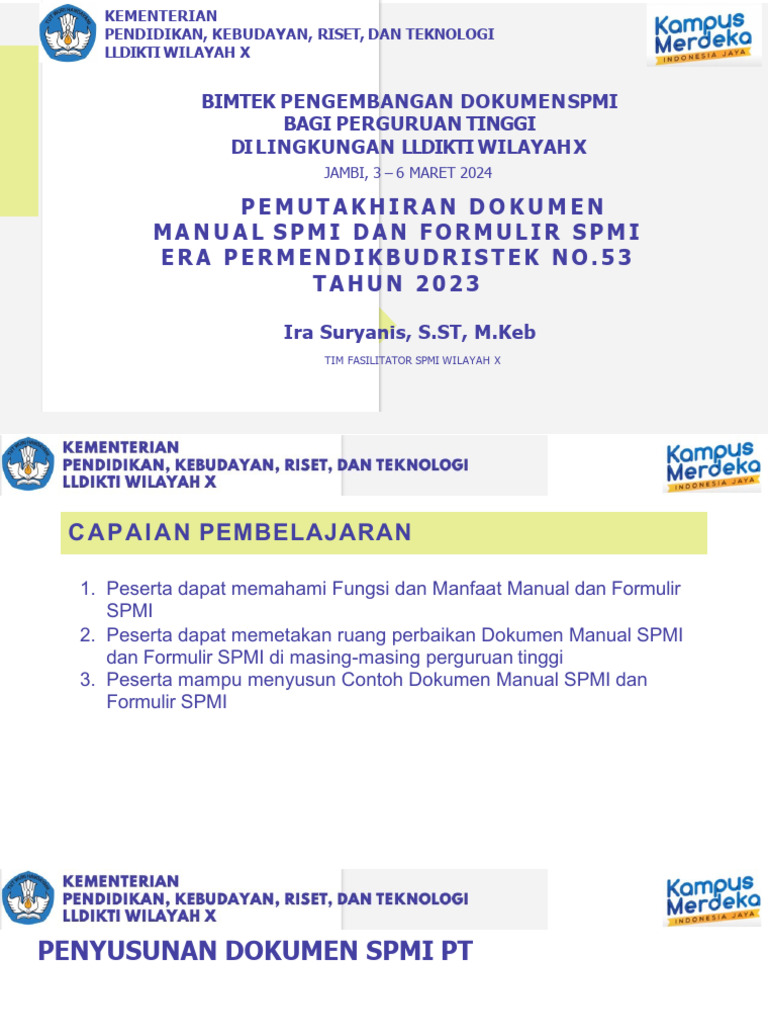 Ira Suryanis - Penyusunan Manual Dan Formulir Spmi | PDF