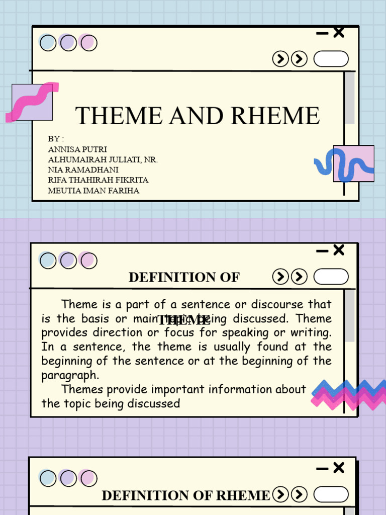Theme and Rheme | PDF