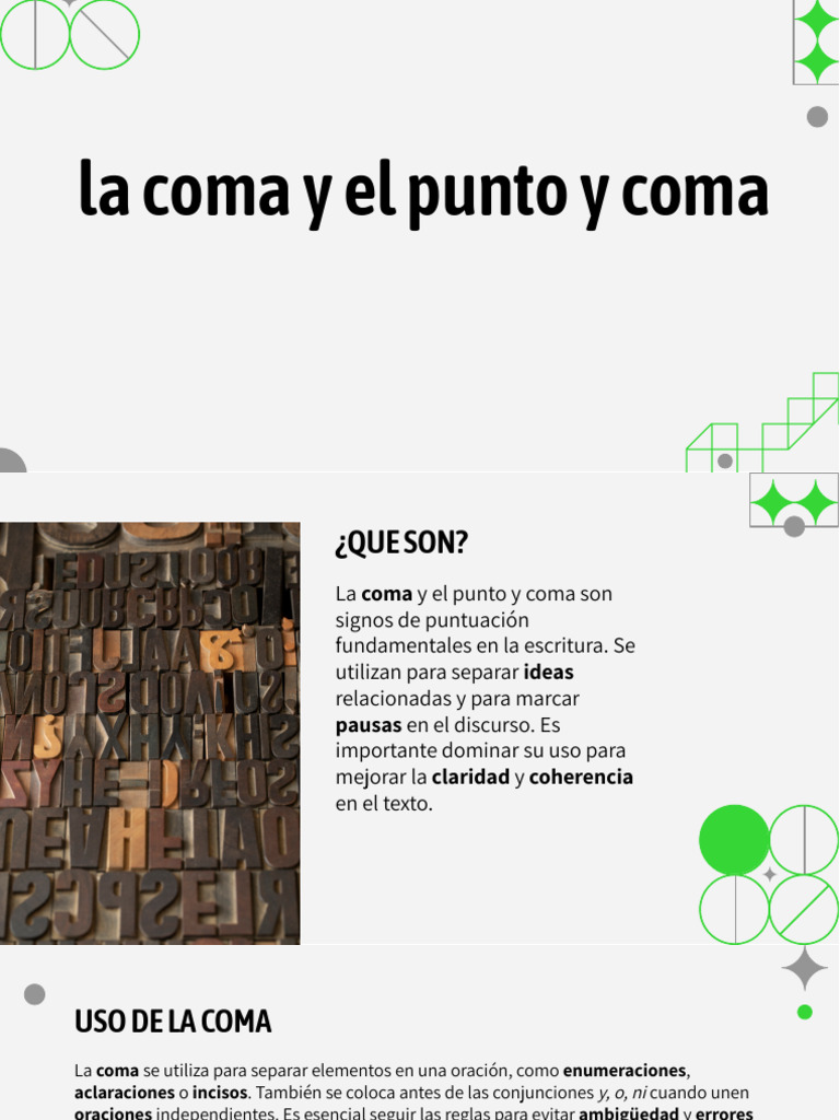 Uso Correcto de La Coma y El Punto y Coma 20240422235354uYmE | PDF ...