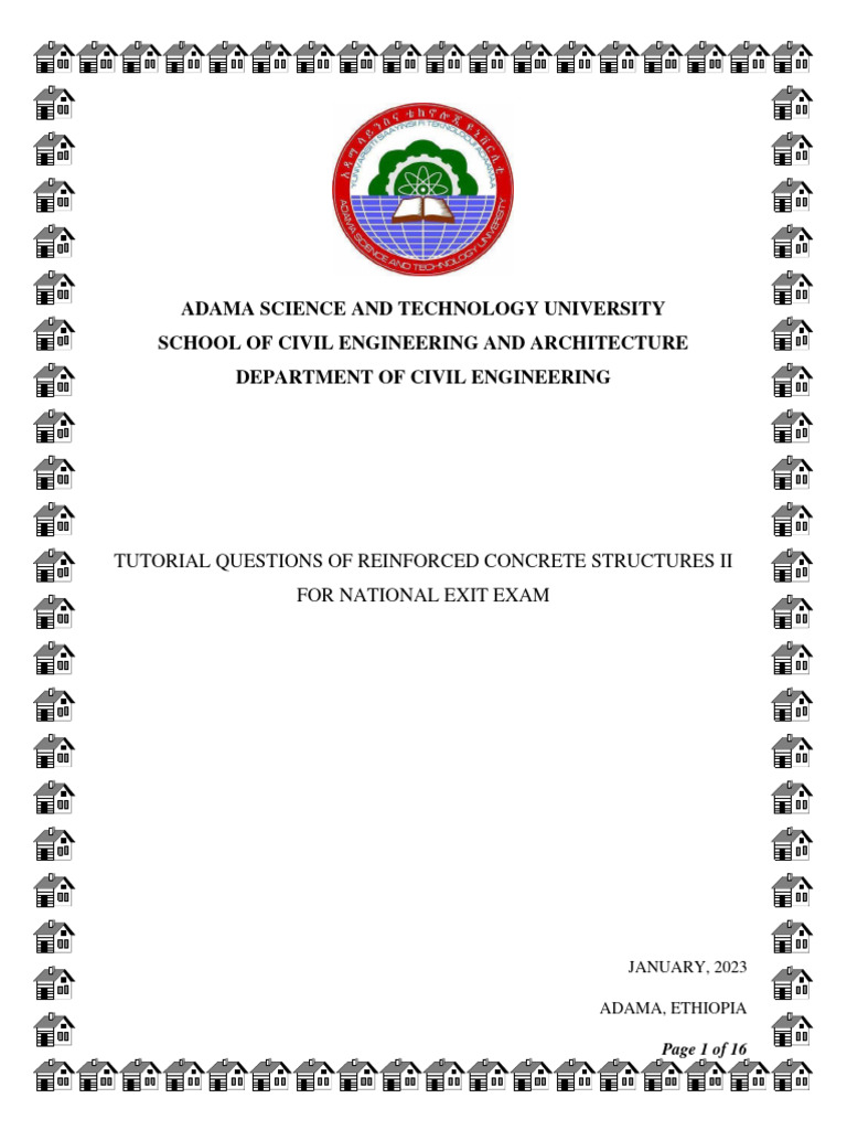 RCC Structures II Exam Questions | PDF | Bending | Prestressed Concrete
