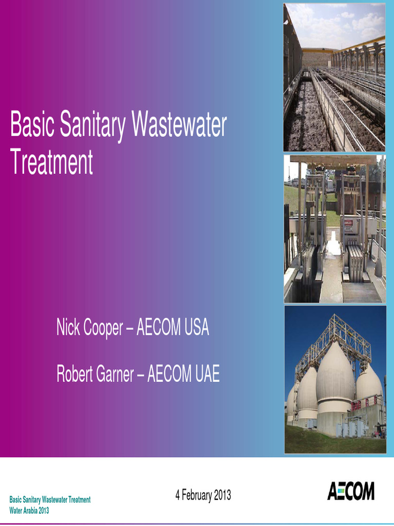 Basic Sanitary Wastewater Treatment Guide | PDF | Sewage Treatment ...
