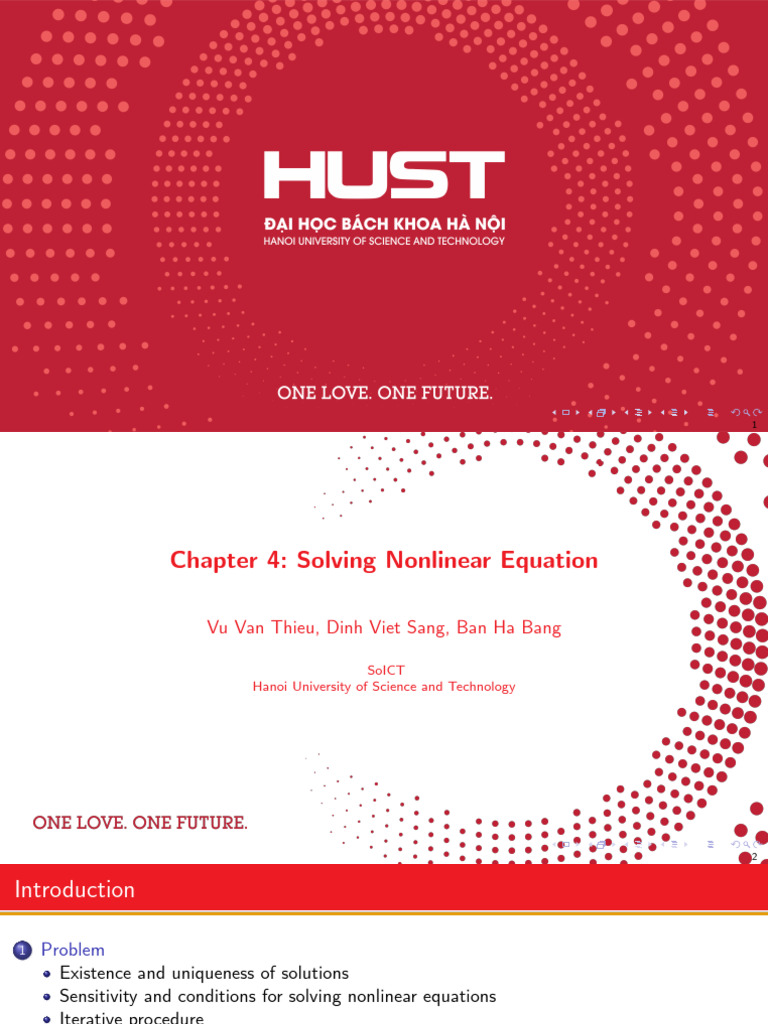 Nonlinear Equation Solving Methods | PDF | Nonlinear System | Mathematical Objects