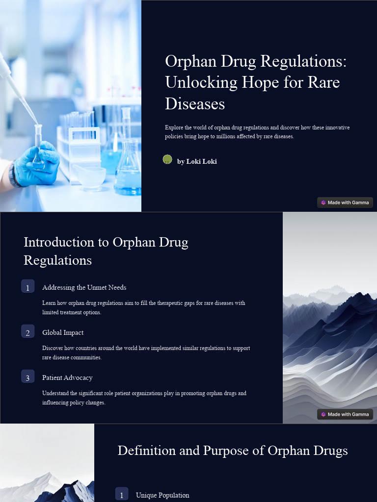 Orphan Drug Regulations for Rare Diseases | PDF | Regulation | Clinical ...