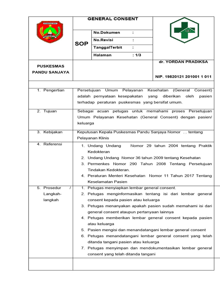 6.sop General Consent | PDF