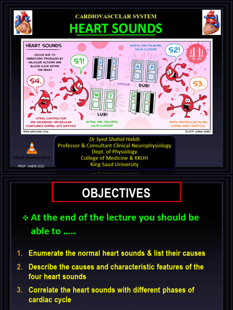 L6) Heart Sounds | PDF | Heart Valve | Diastole
