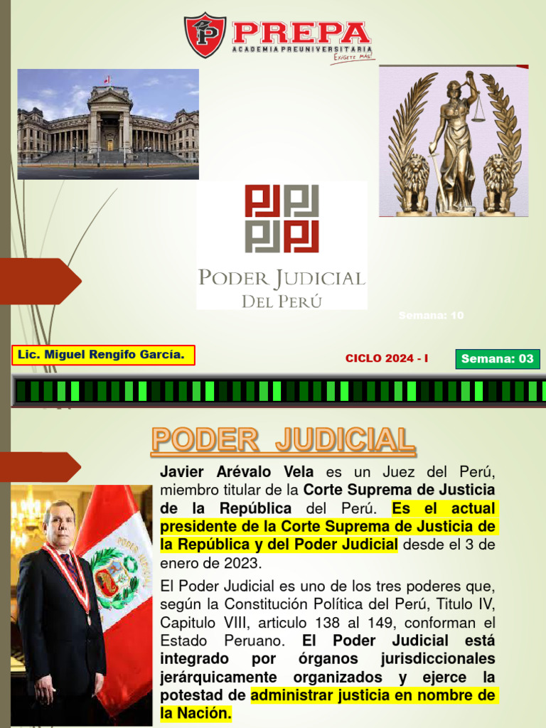 Estructura del Poder Judicial del Perú | PDF | Judicaturas | Gobernancia