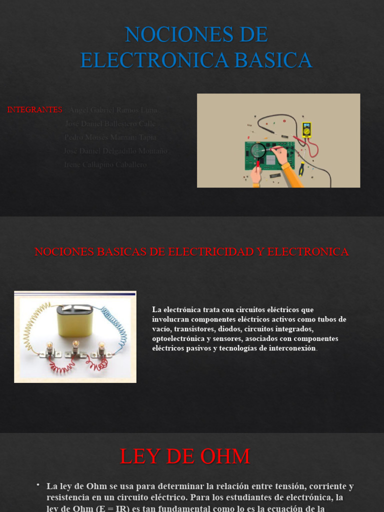 Nociones de Electronica Basica | PDF