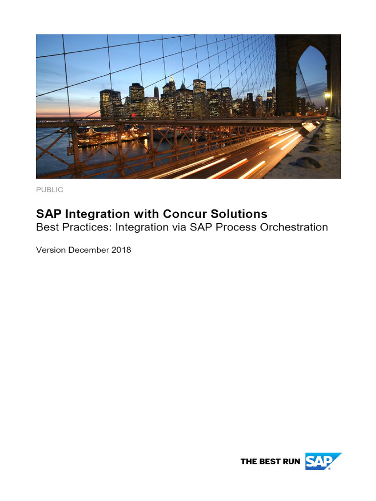 SAP Integration With Concur Solutions - Best Practices Integration Via SAP Process Orchestration ...