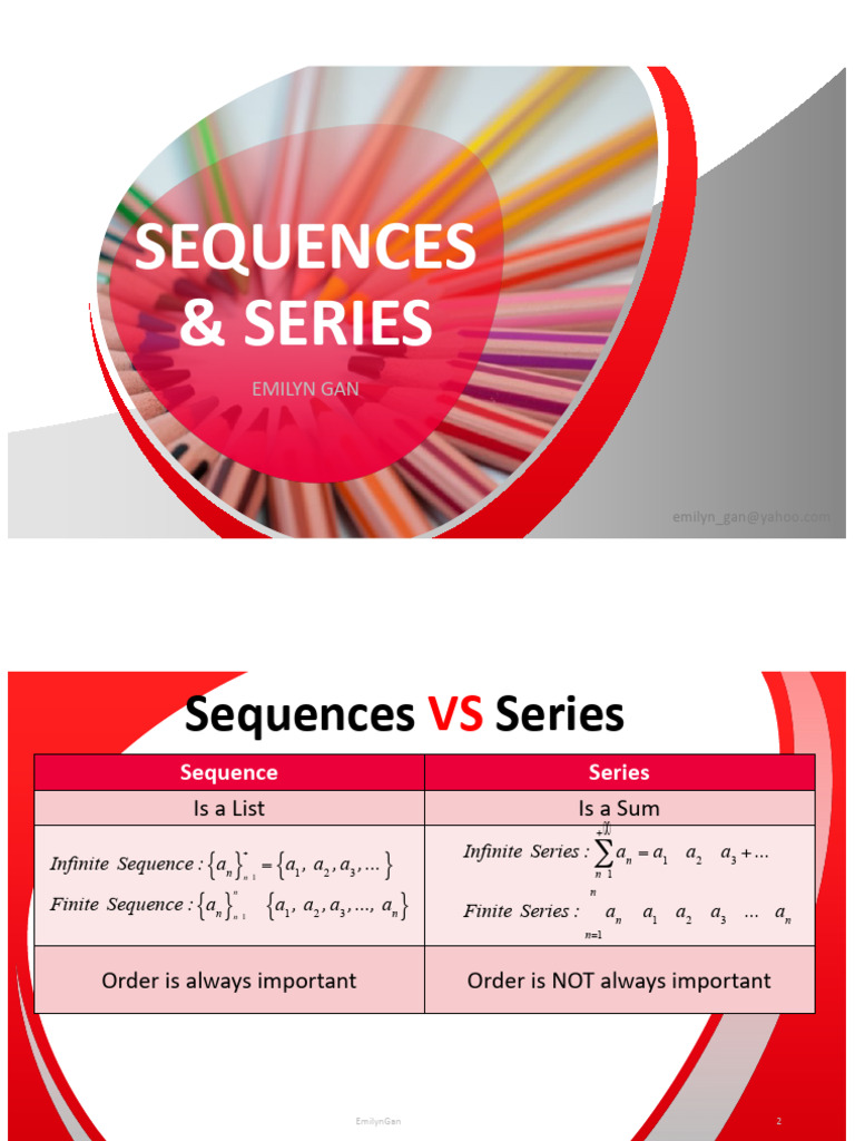 Sequences and Series Explained | PDF | Sequence | Arithmetic