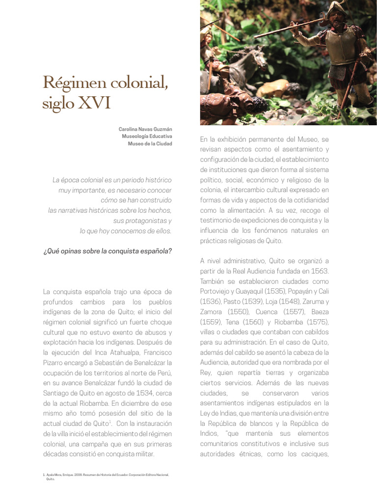 Régimen Colonial en Quito del Siglo XVI | PDF