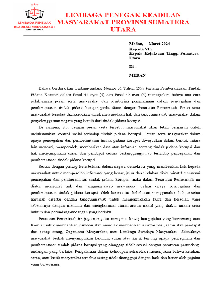 Laporan Pengaduan Bagian Umum Kab Karo 2023 | PDF | Politik | Ilmu Sosial