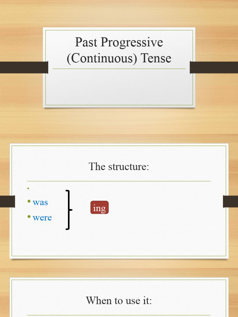 Past Progressive (Continuous) Tense (1) | PDF