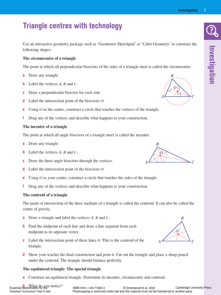 EMVIC92ed 07 Investigation | PDF | Triangle | Euclidean Geometry