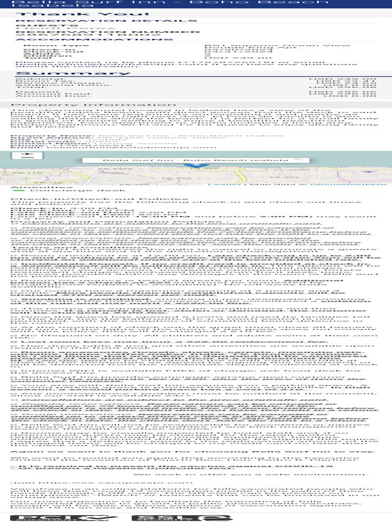 Confirmation - Bella Surf Inn - Boho Beach Isabela | PDF | Fee | Credit ...