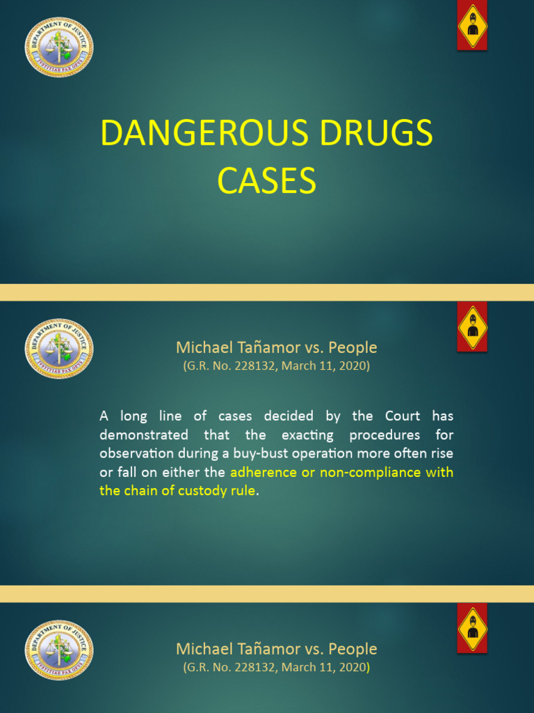 Chain of Custody in Drug Cases | PDF | Plea Bargain | Plea