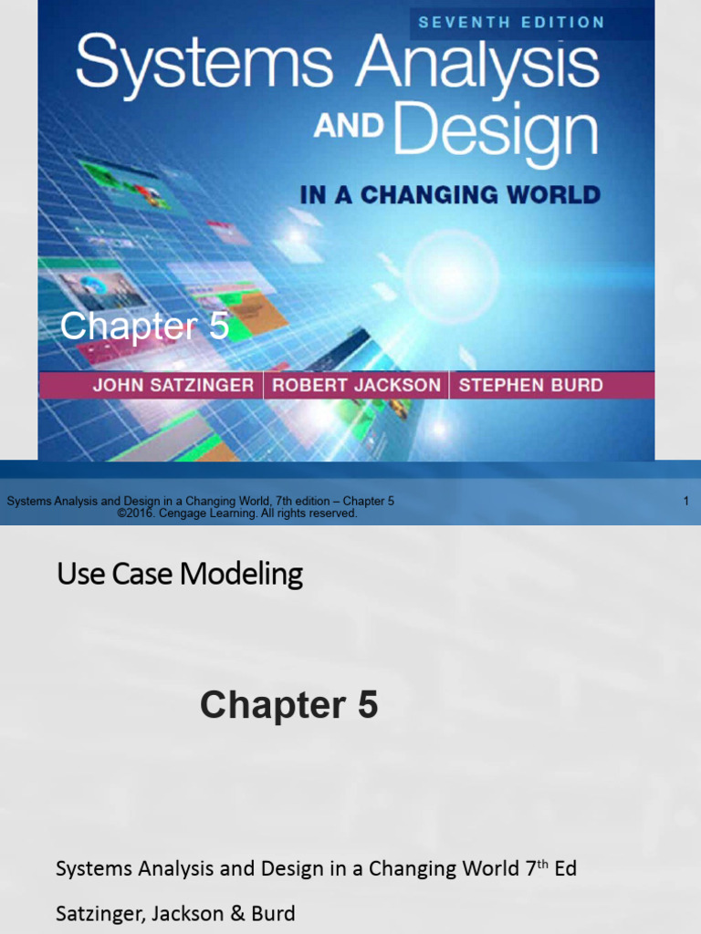 SADCW 7e Chapter05 | PDF | Use Case | Systems Thinking