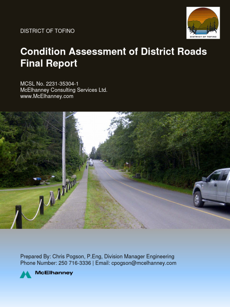 District Roads Condition Assessment | PDF | Road | Road Surface