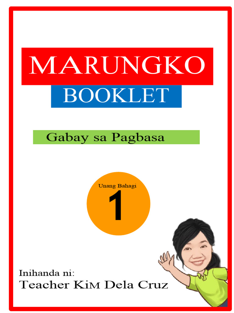Marungko Booklet 1 | PDF