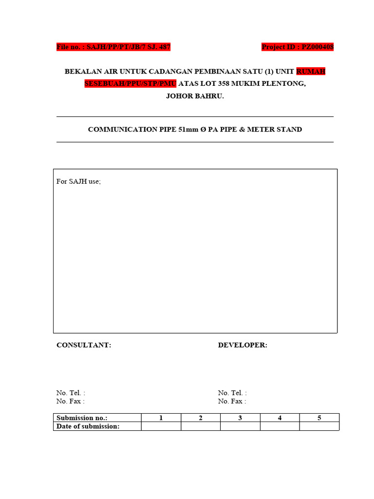 Report - Water Rect - Bungalow-stp-pmu-ppu..Etc | PDF | Pipe (Fluid ...