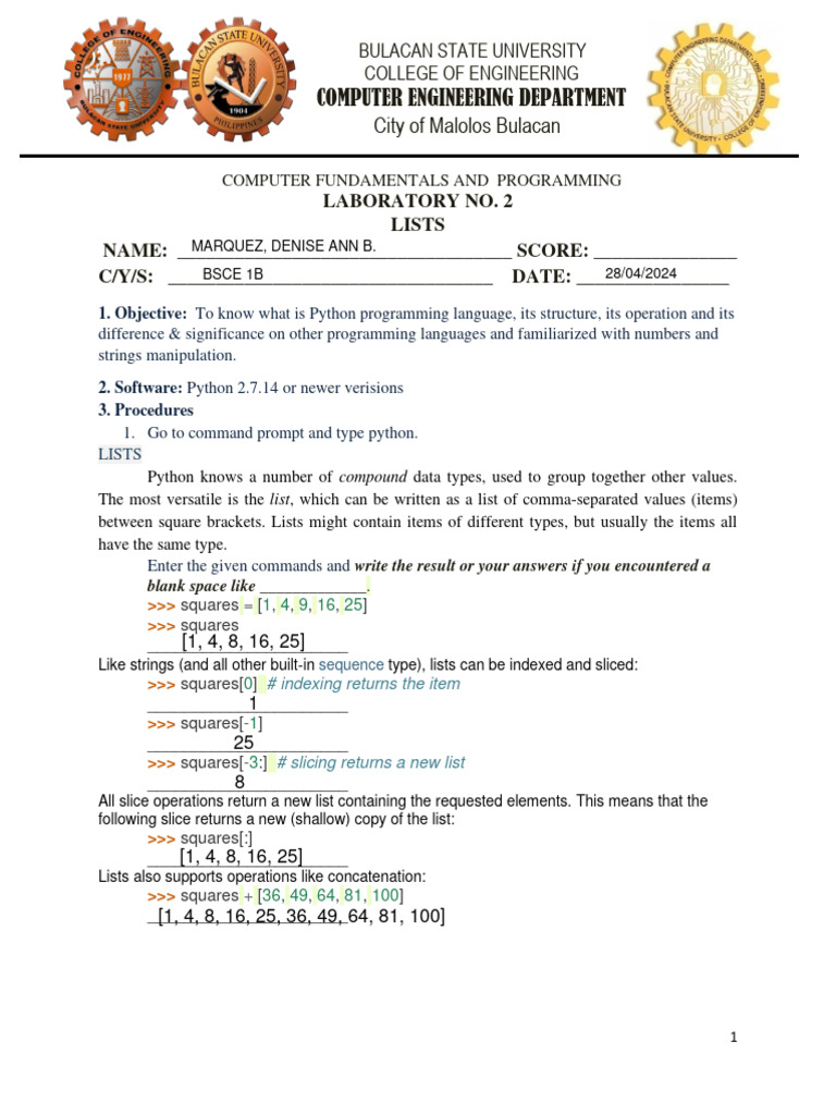 Laboratory No | PDF | Computing | Computer Programming
