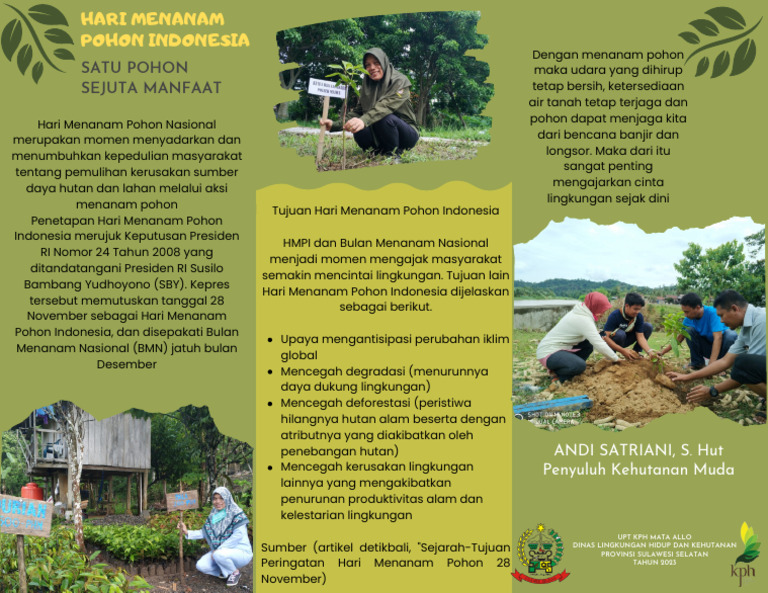 Hari Menanam Pohon Brochure | PDF
