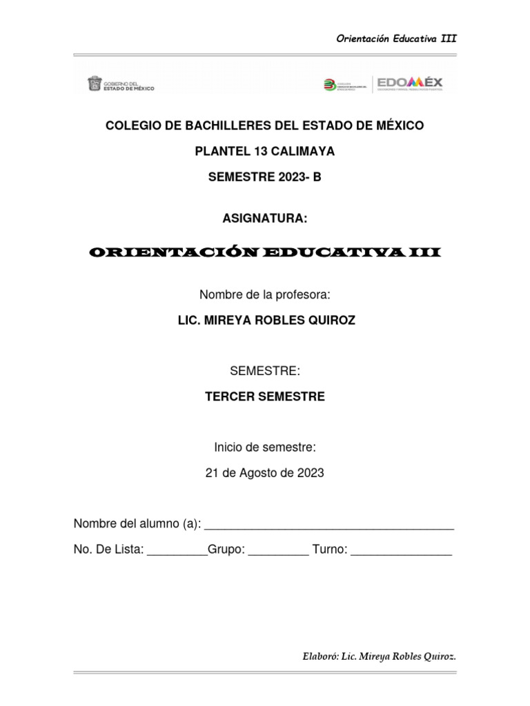 Engargolado 3° Orientación | PDF | Aprendizaje | Evaluación