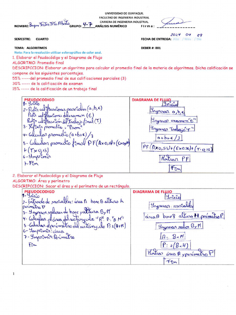 Tarea de Algoritmo | PDF
