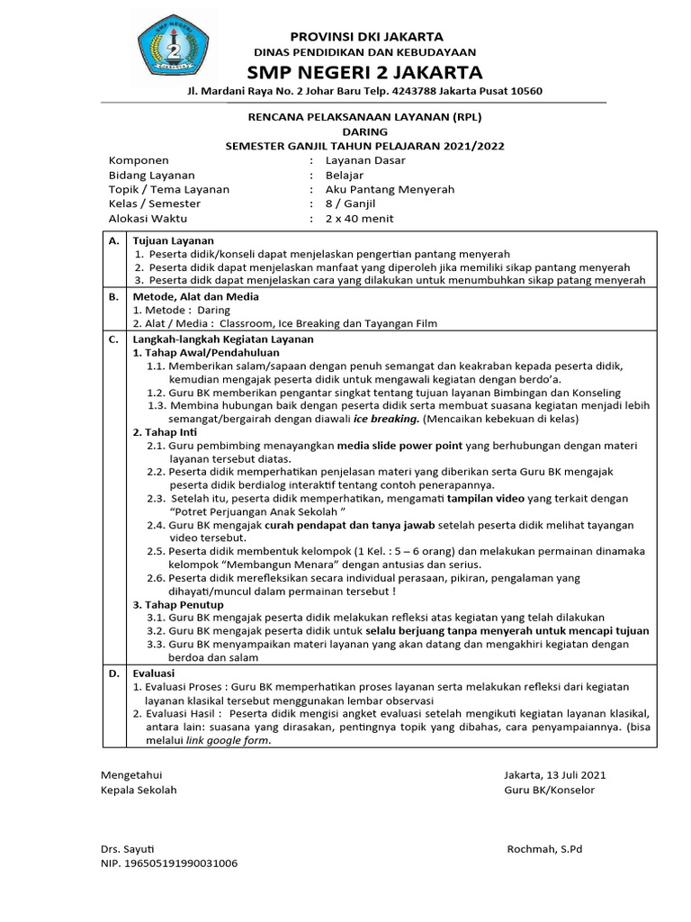 RPL Dan Materi BK - Sikap Beran Dan Pantang Menyerah | PDF | Karier ...