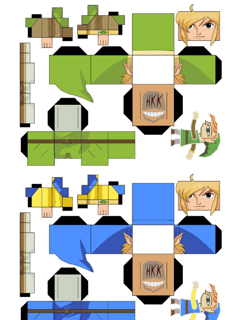 set-1-of-legend-of-zelda-characters-paper-toy-paper-craft | PDF