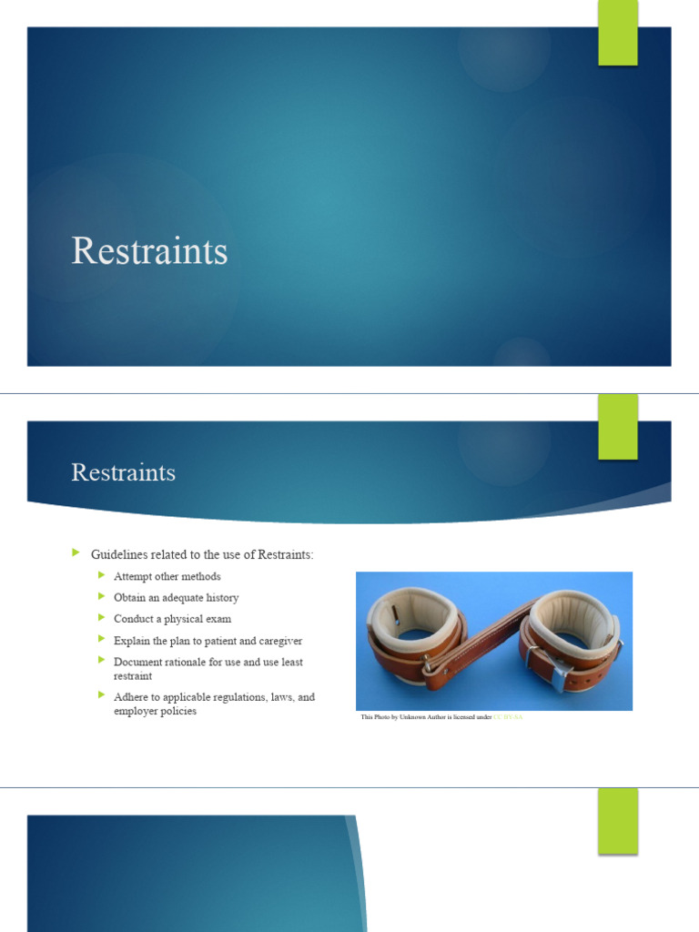 Physical Restraints | PDF | Medical Device | Patient