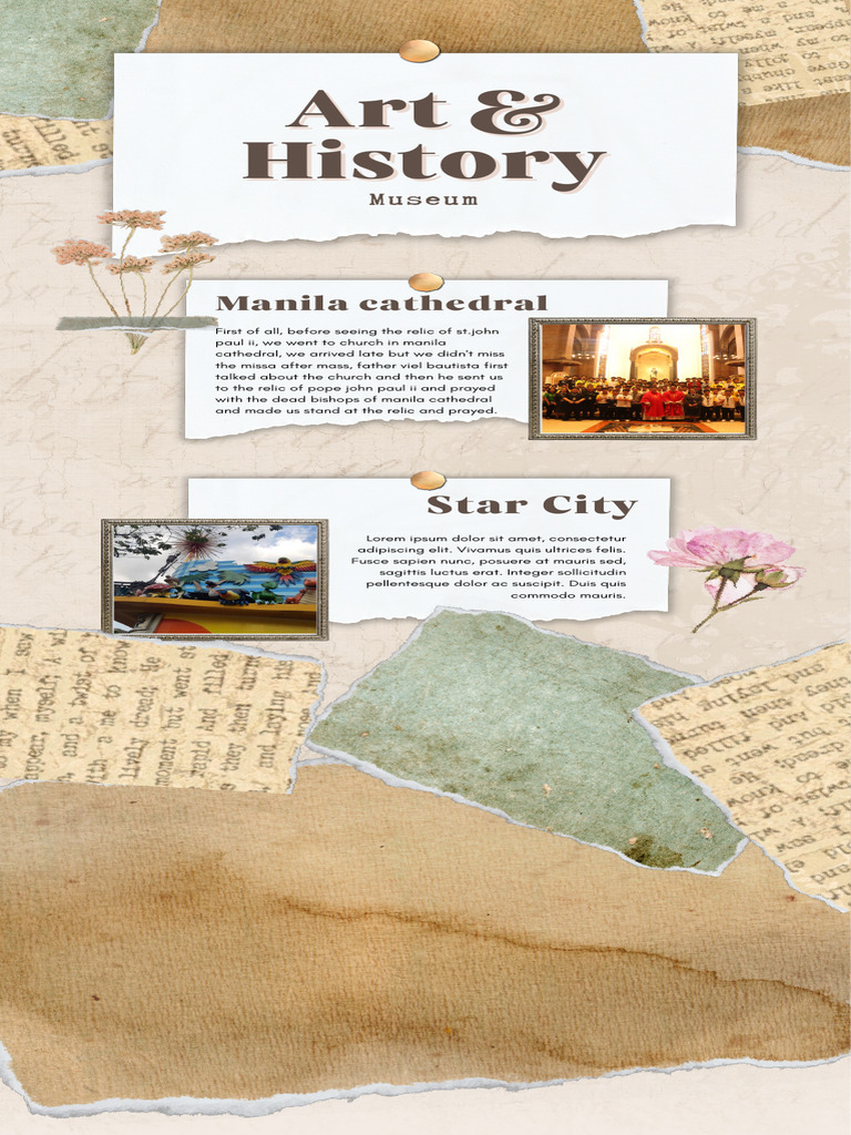 Beige Scrapbook Art and History Museum Infographic | PDF