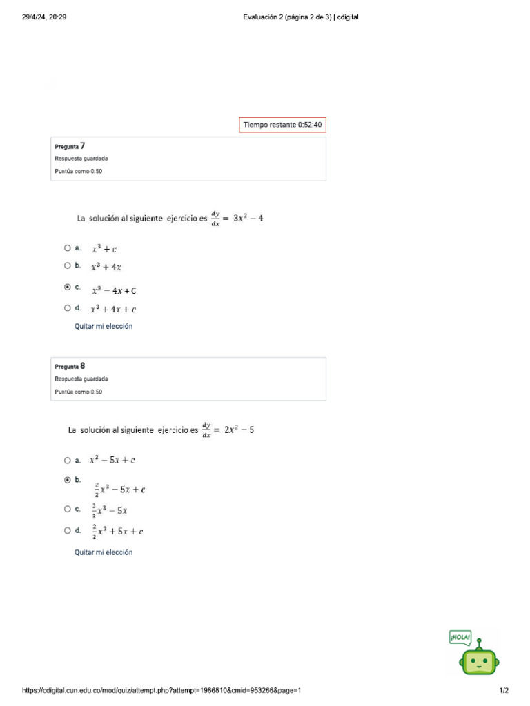 Parcial 2 Matematicas Pag 2 | PDF