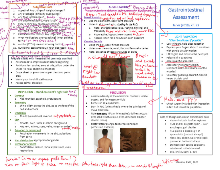 GI Assessment Study Map 2021 Updated | Download Free PDF | Abdomen ...