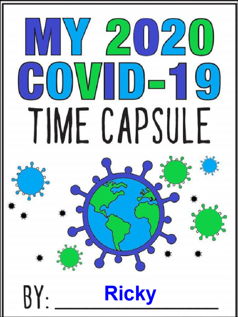COVID 19 Time Capsule - Editable (Coloured 9-Slide) | PDF