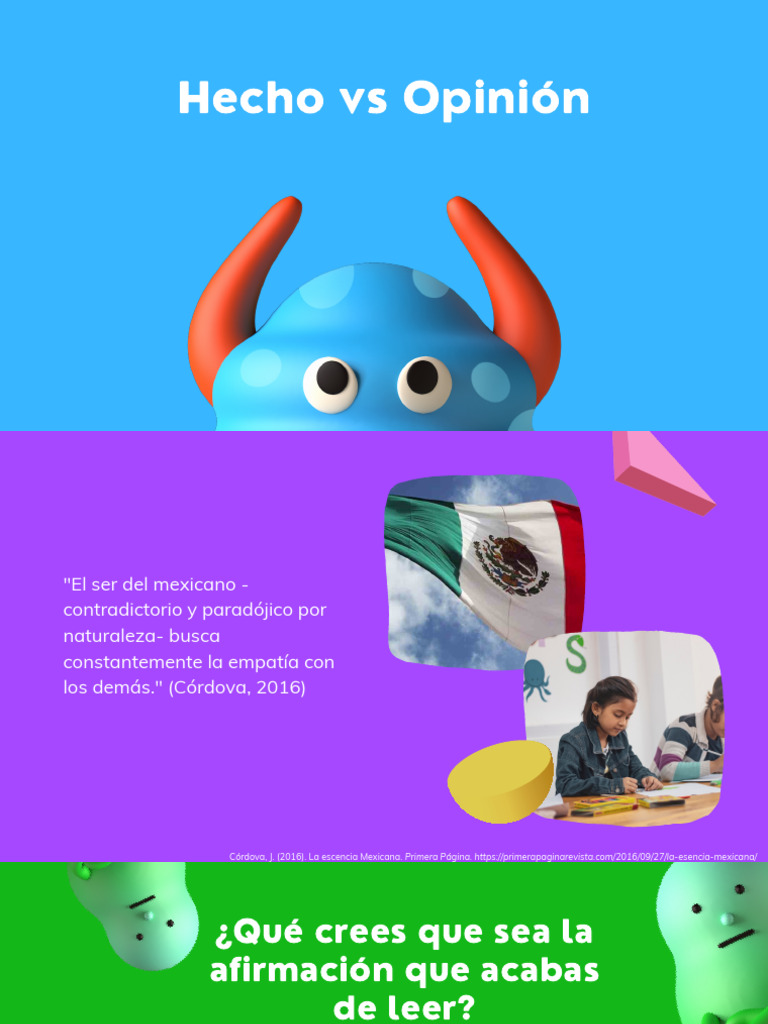 Hecho Vs Opinión | PDF | Inferencia | Cognición