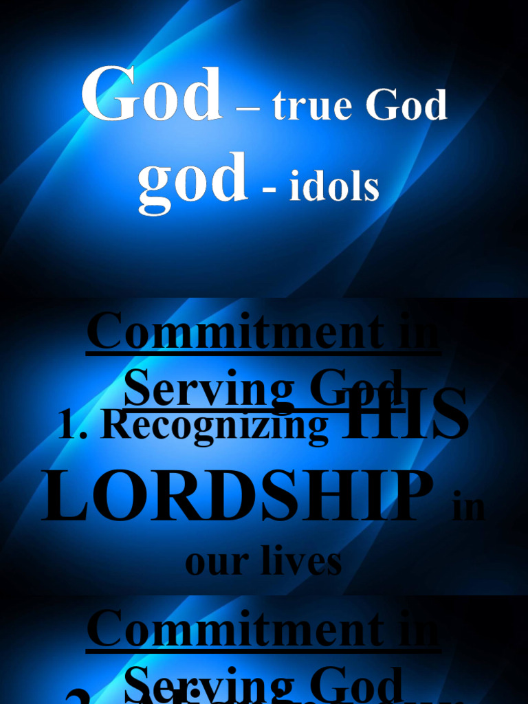 Commitment to Serving God Effectively | PDF