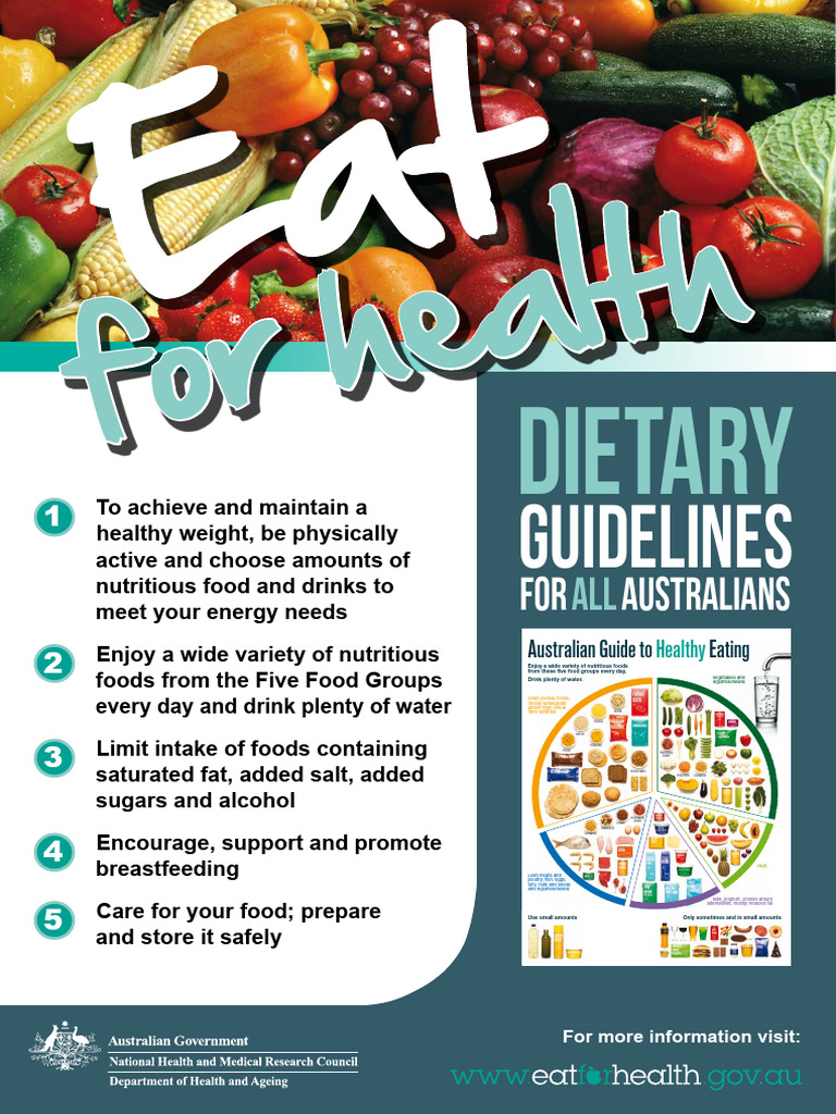 Australian Healthy Eating Guidelines | PDF | Foods | Healthy Diet