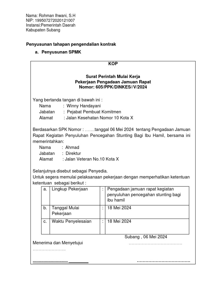 Lampiran 07 - Form SPMK Dan Monitoring Jadwal Pengiriman | PDF