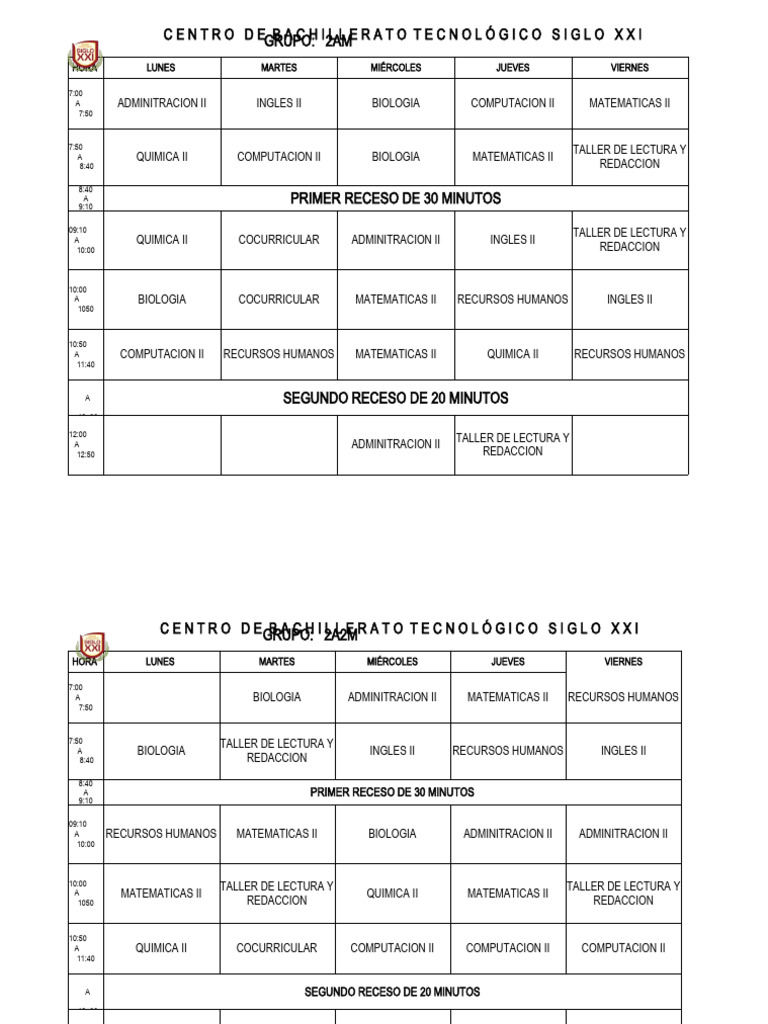 Copia de Copia de Horarios GRUPOS Feb - Jun 2024 | PDF | Business ...