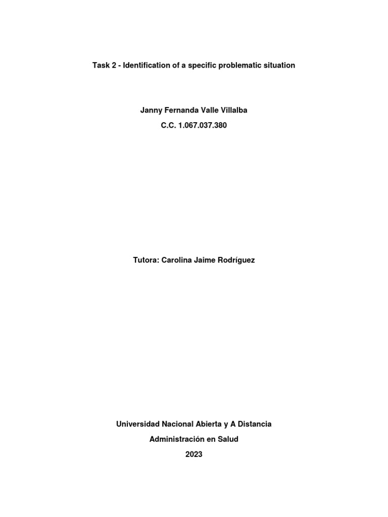 Task2-Janny Fernanda Valle | PDF | Diarrhea | Environmental Science