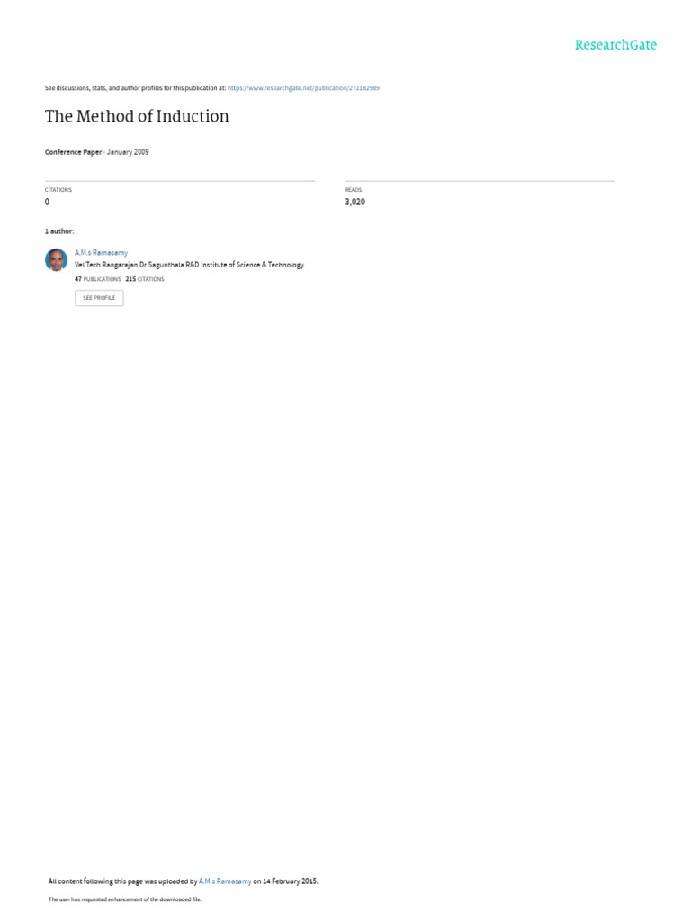 The Method of Induction | PDF | Field (Mathematics) | Polynomial