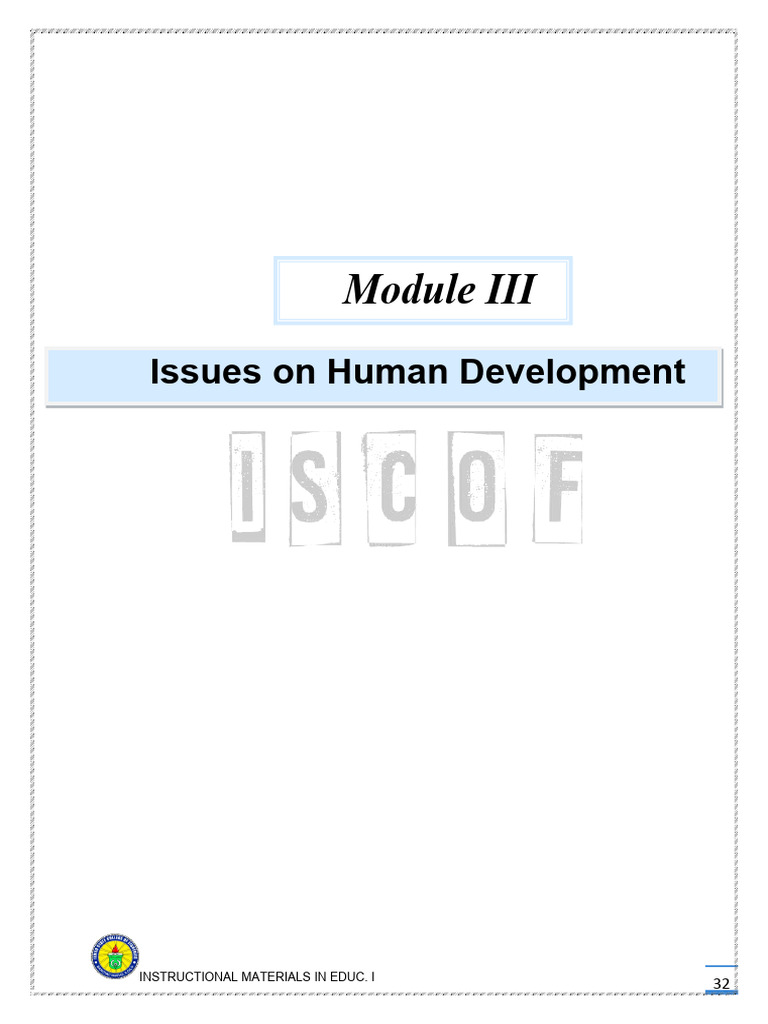 Educ 1 Module 31 | PDF | Nature Versus Nurture | Developmental Psychology